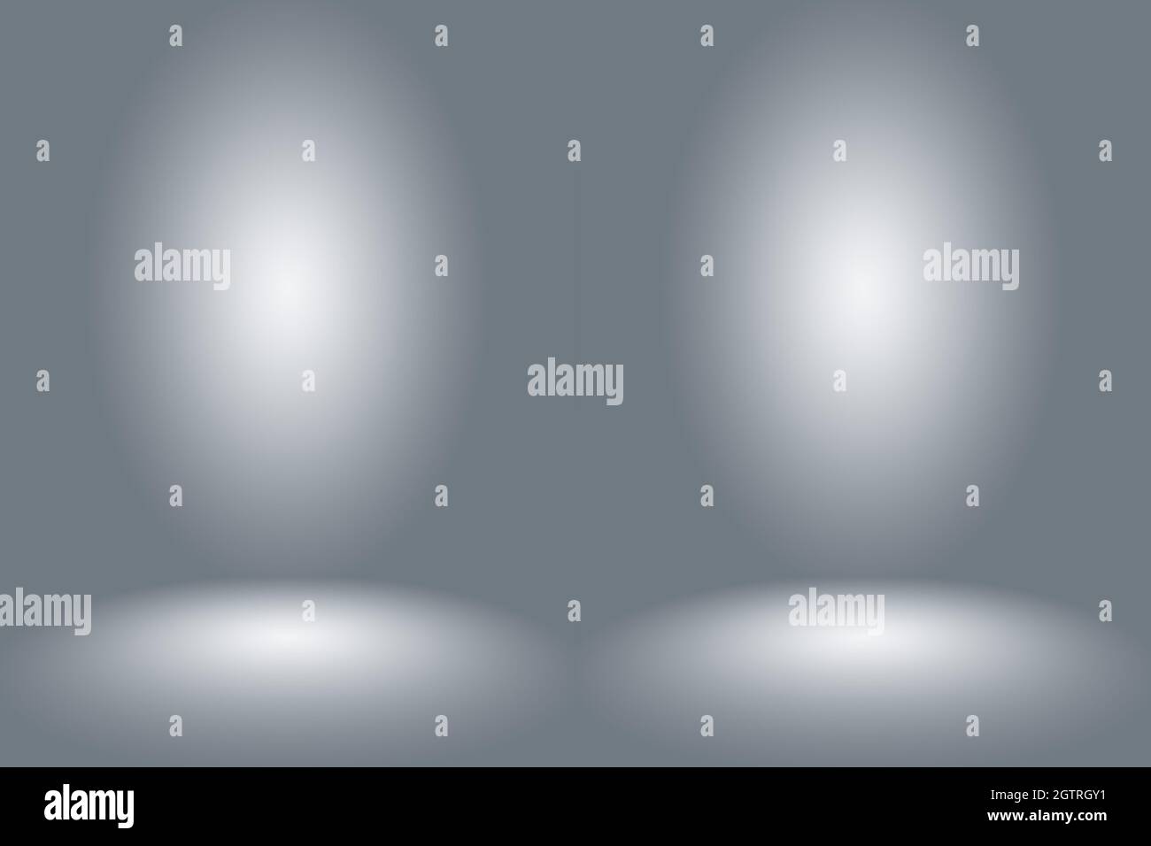 Abstract Empty Dark White Grey gradient with Black solid vignette ...