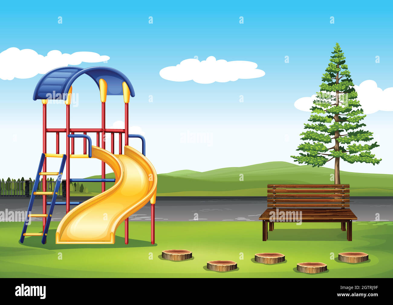 Playground grass Stock Vector Images - Alamy