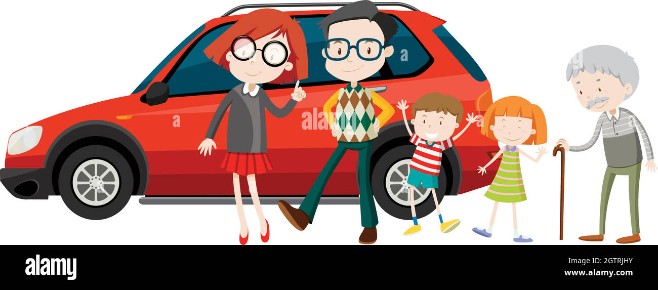 Family father son in Stock Vector Images - Alamy