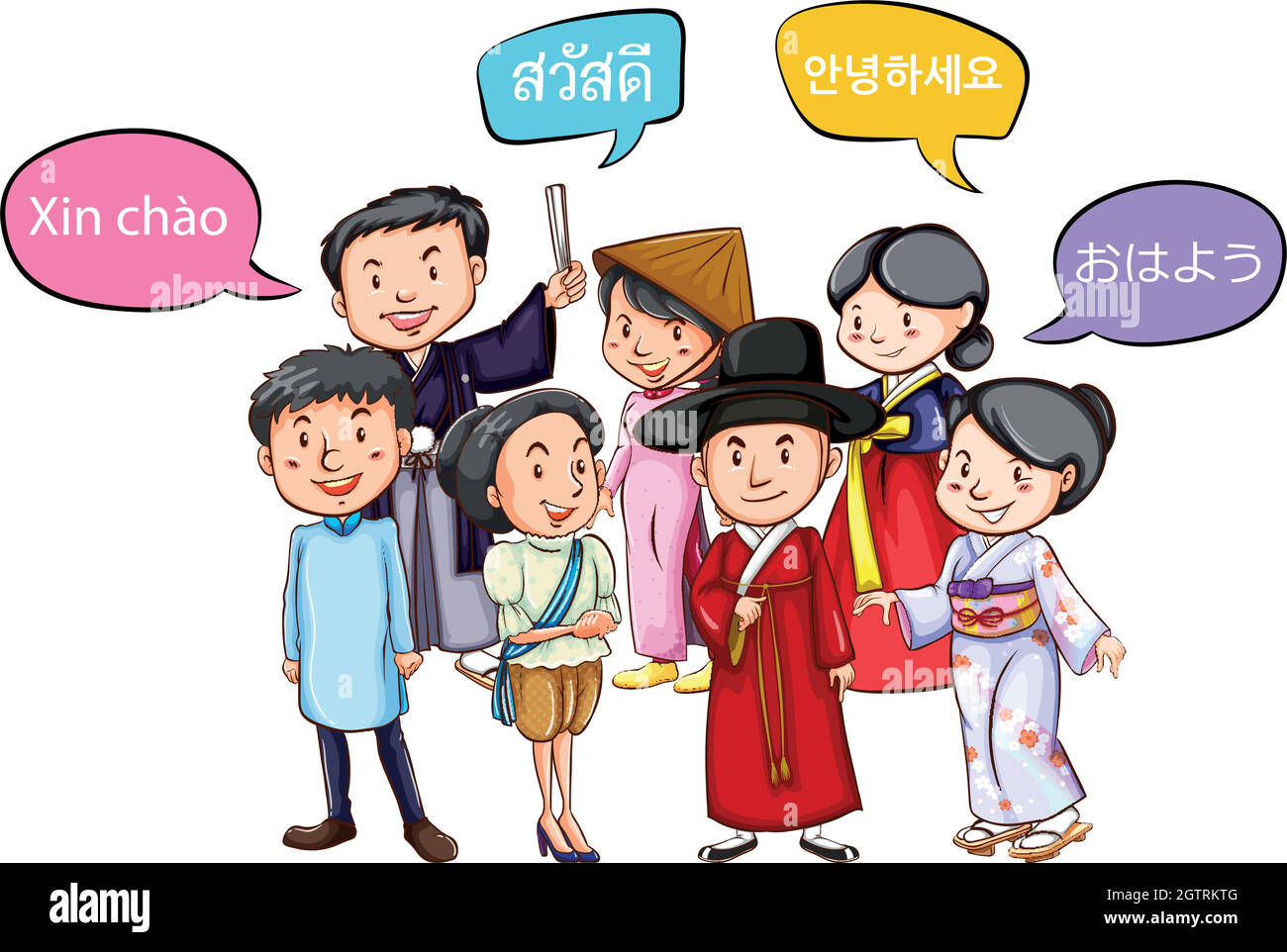 People greeting in different Cut Out Stock Images & Pictures - Alamy