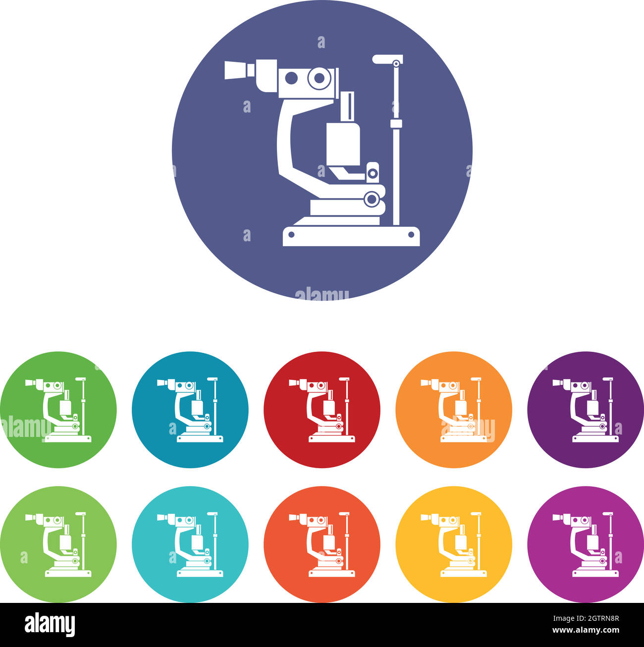 Eye test phoropter Stock Vector Images - Alamy