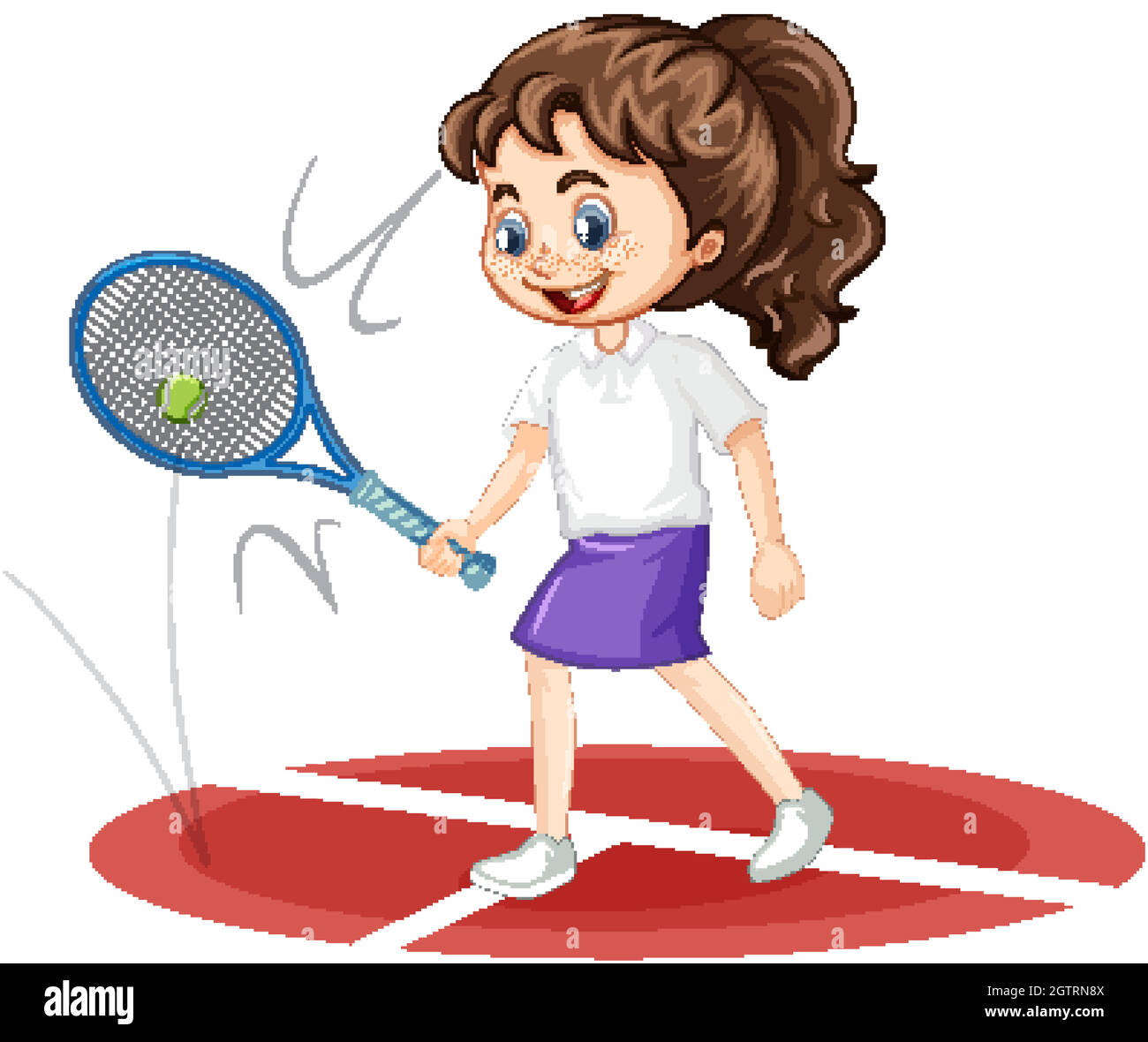Girls Tennis Clip Art