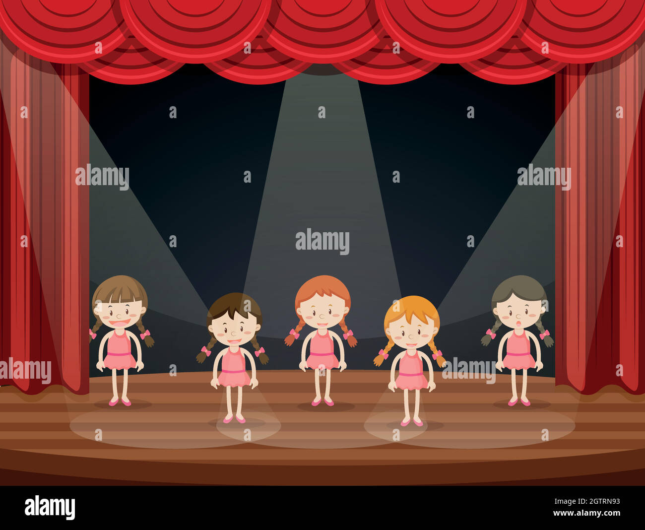 Woman dancer on ballet Stock Vector Images - Alamy