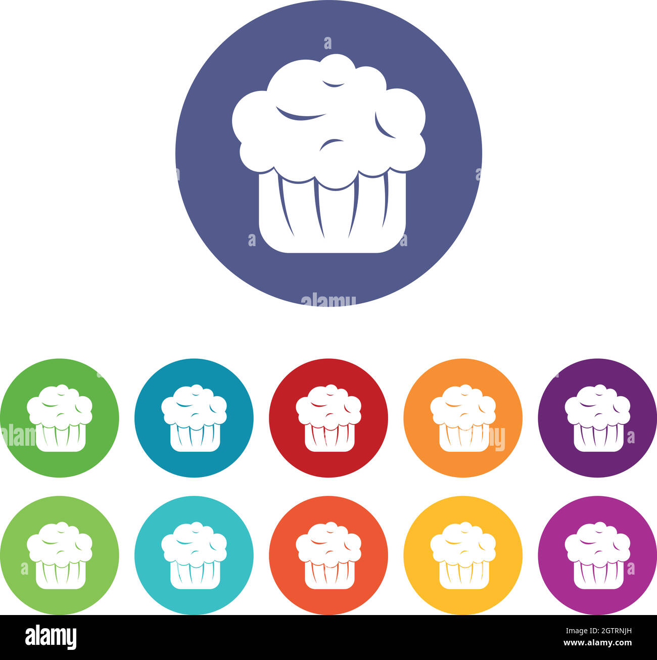 Icon set cupcake muffin Stock Vector Images - Alamy