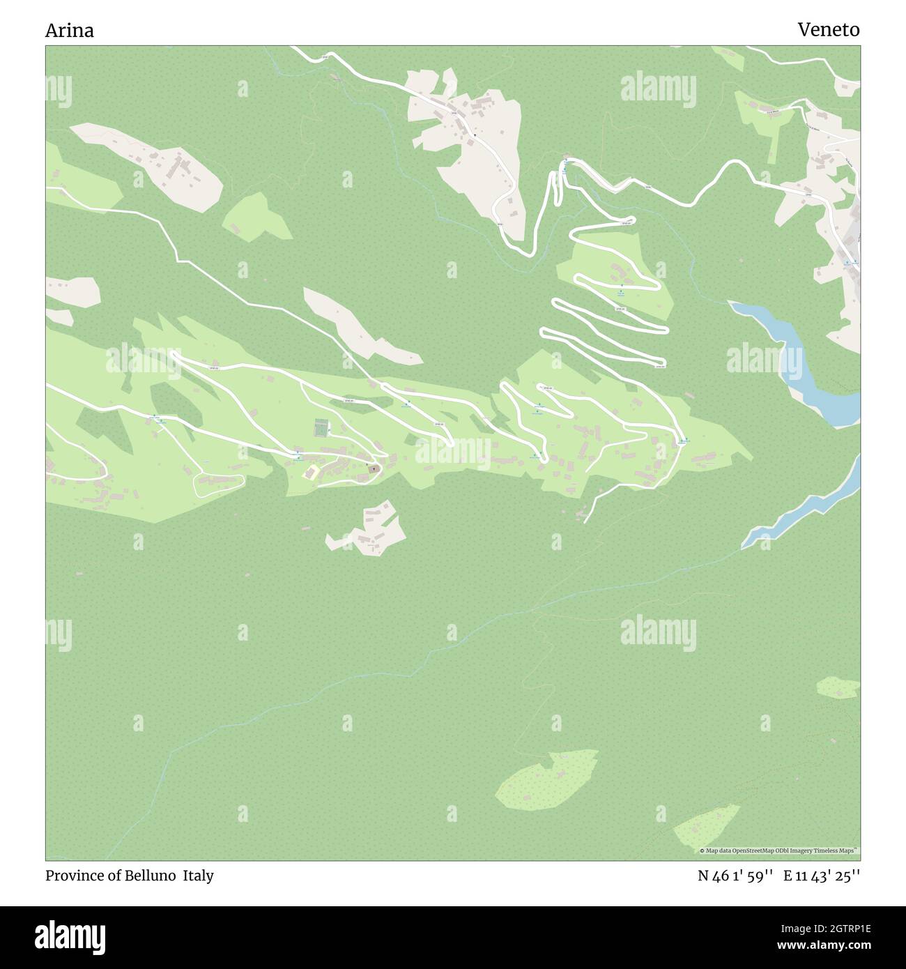Arina, Province of Belluno, Italy, Veneto, N 46 1' 59'', E 11 43' 25 ...