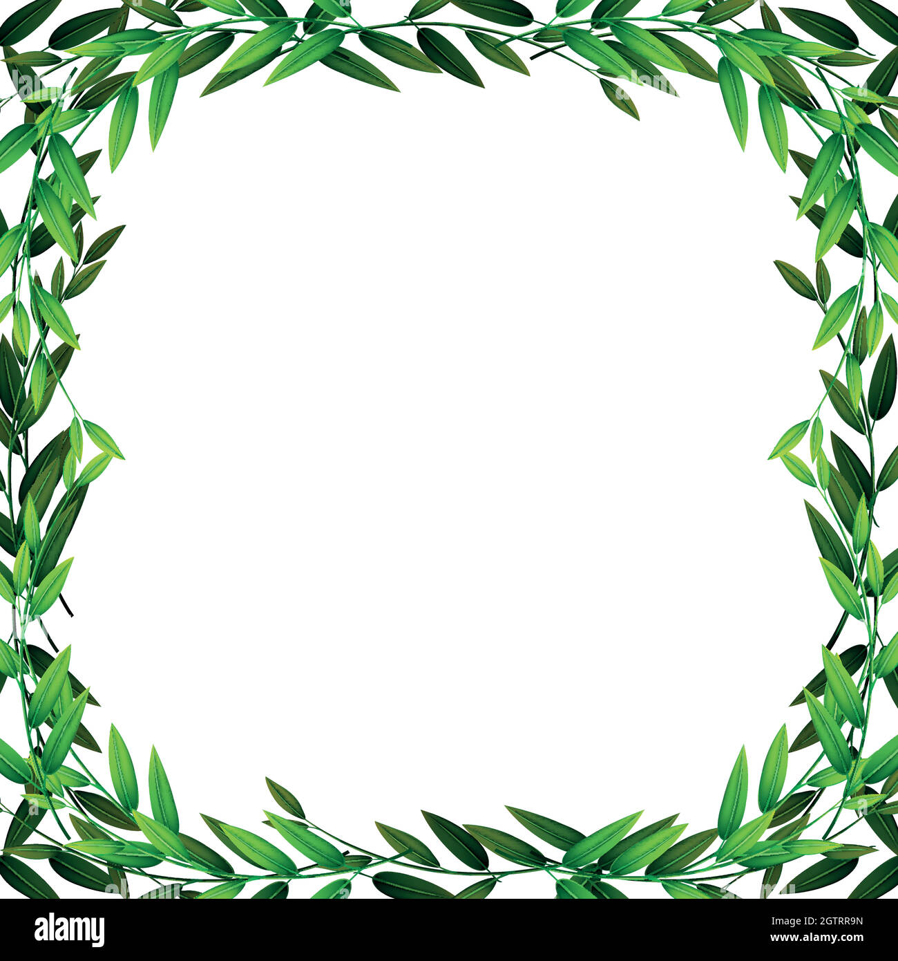 A nature leaf border Stock Vector Image & Art - Alamy
