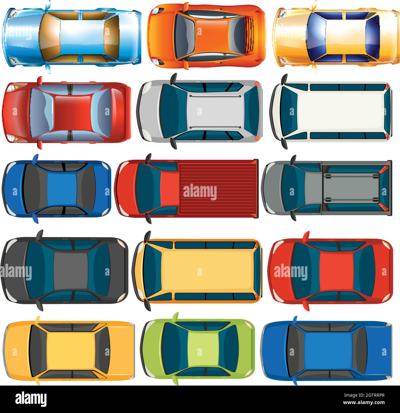 Aerial cars Cut Out Stock Images & Pictures - Alamy