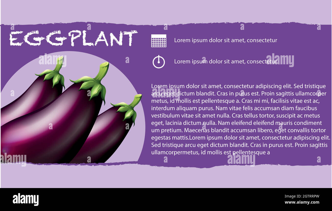 Eggplants Stock Vector Images - Alamy