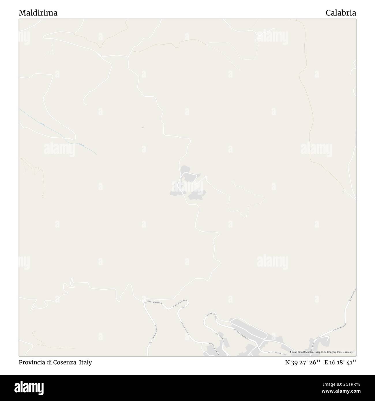 Map of cosenza hi-res stock photography and images - Alamy