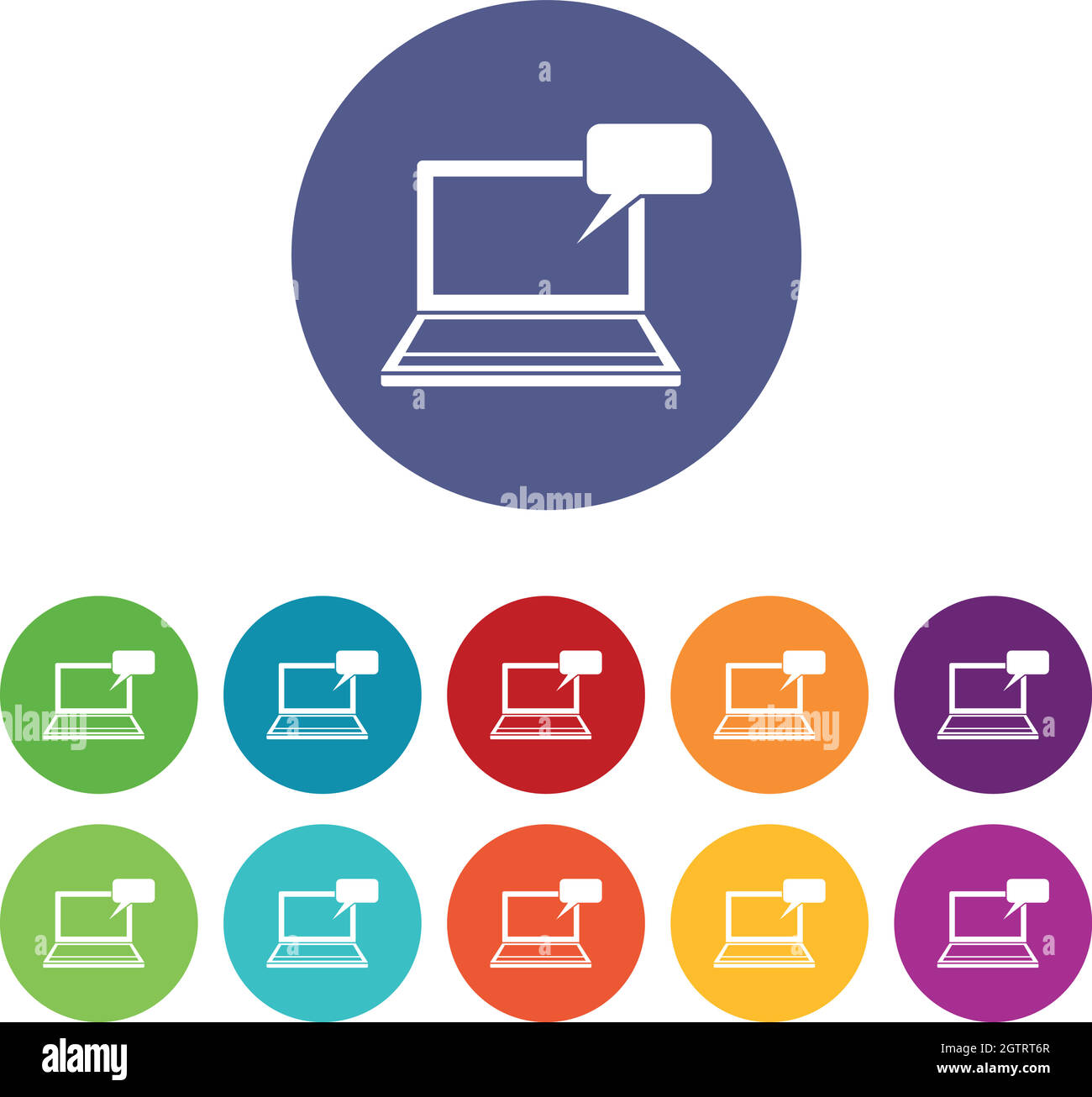 Laptop social media icons hi-res stock photography and images - Alamy