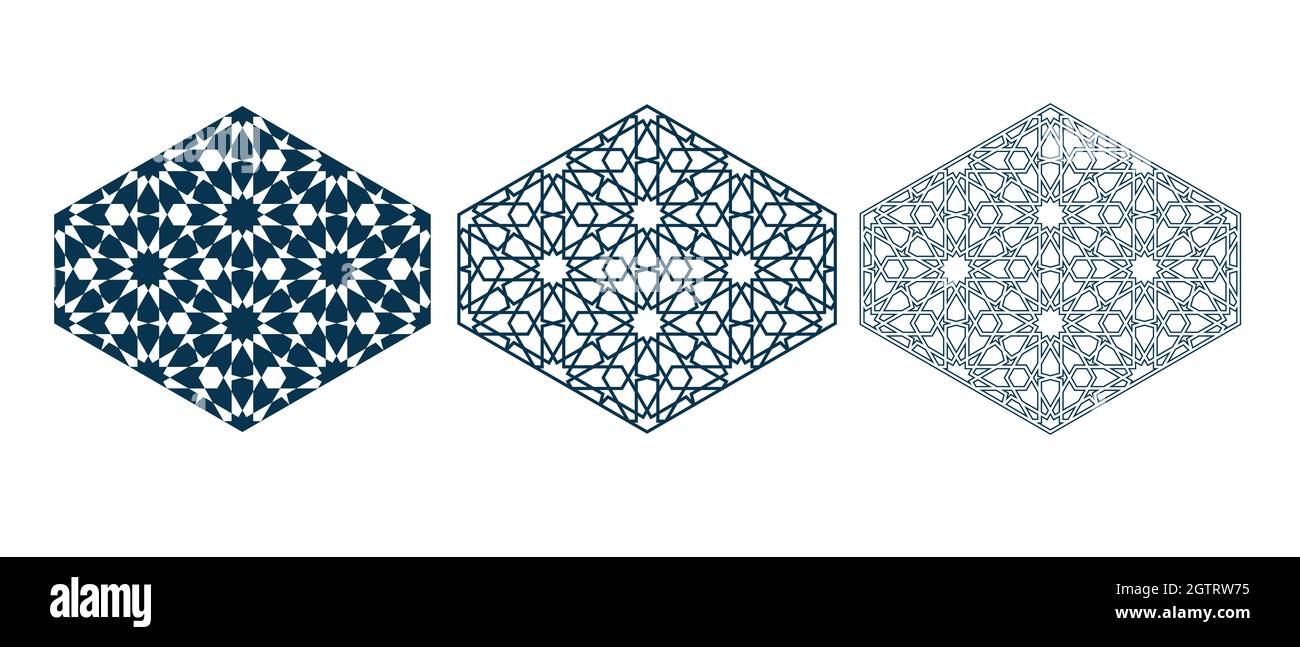 Islamic traditional mosaic for decor Ramadan card Stock Vector Image ...