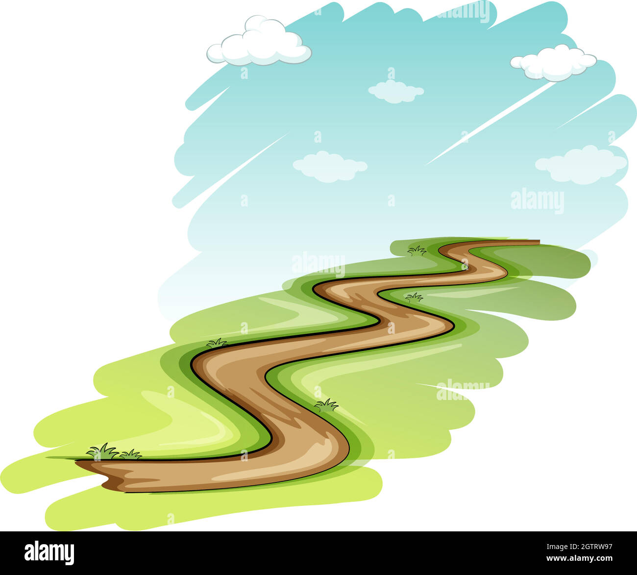 Pathway plants Cut Out Stock Images & Pictures - Alamy