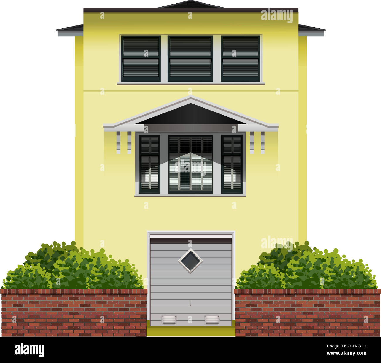 A big yellow house Stock Vector Image & Art - Alamy