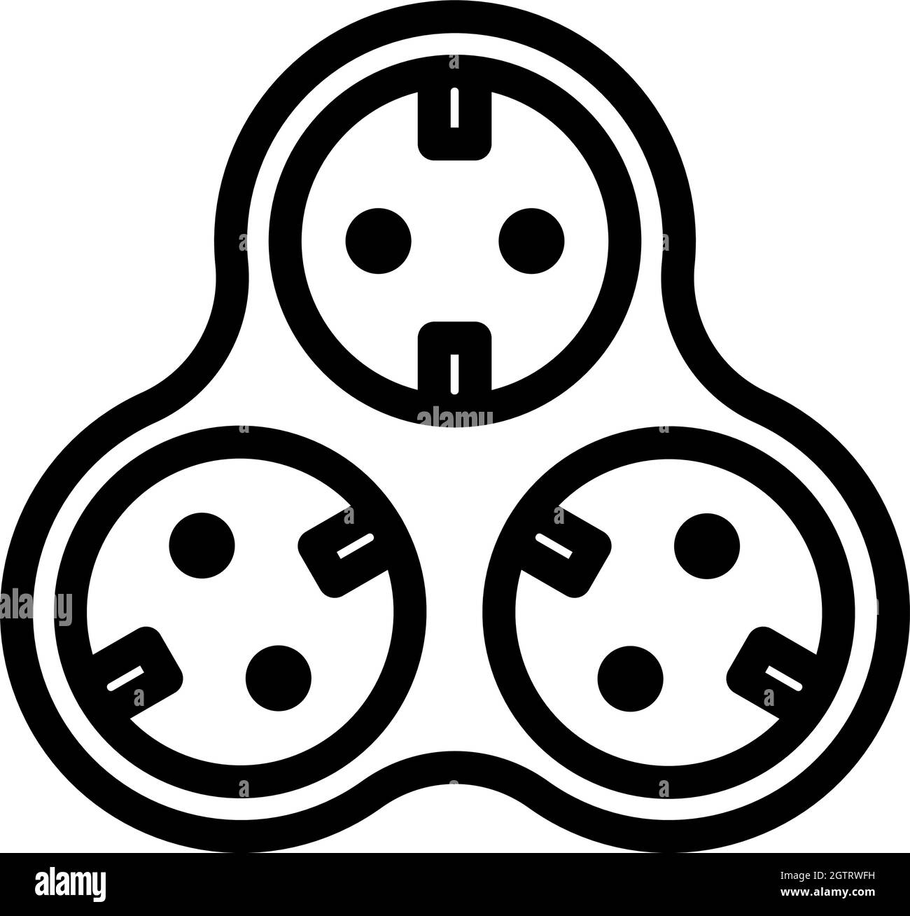 AC Splitter Icon Stock Vector Image & Art - Alamy