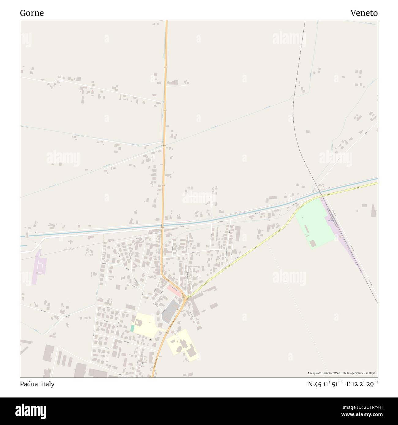 Gorne, Padua, Italy, Veneto, N 45 11' 51'', E 12 2' 29'', map, Timeless ...