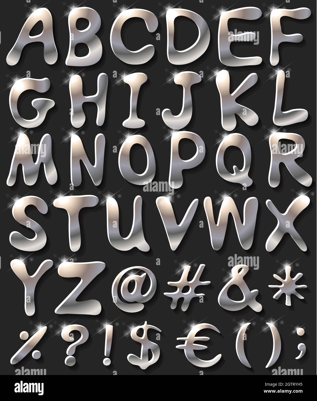 Silver coloured mark Stock Vector Images - Alamy