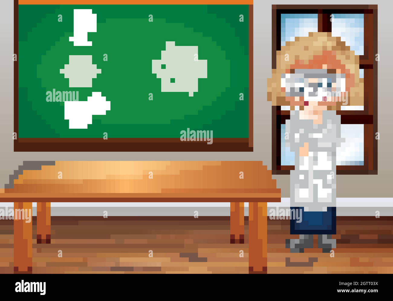 Empty science lab classroom Stock Vector Images - Alamy