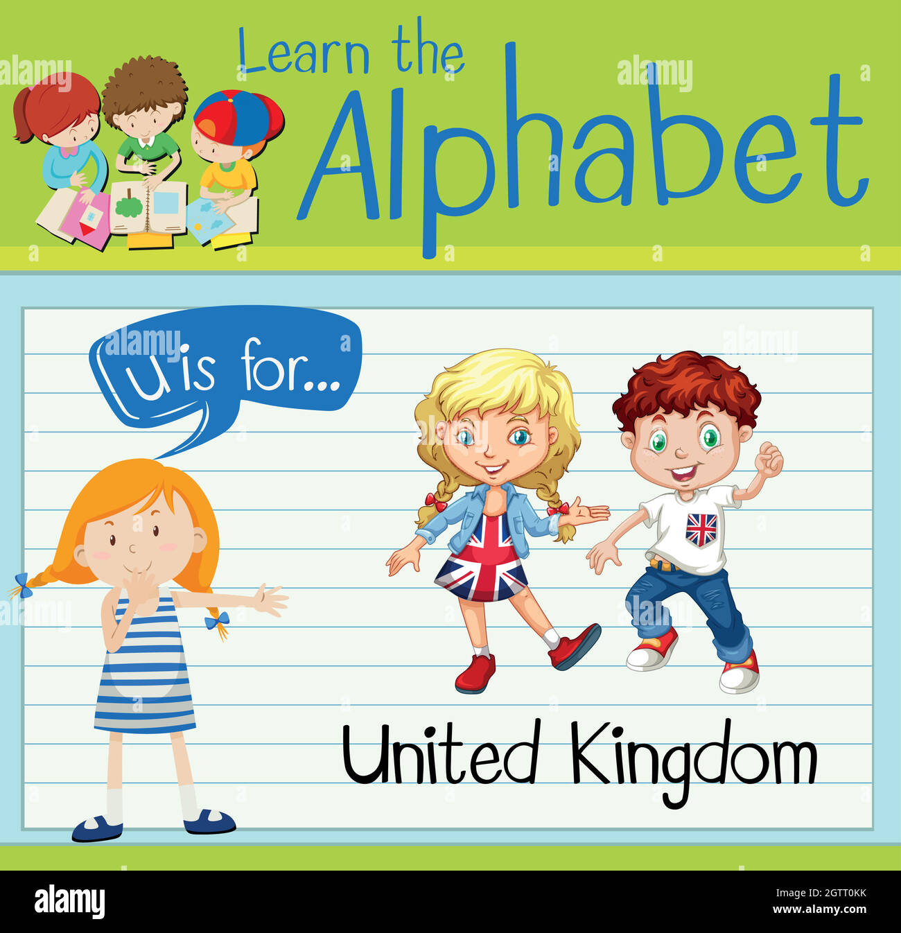Kids united Stock Vector Images - Alamy