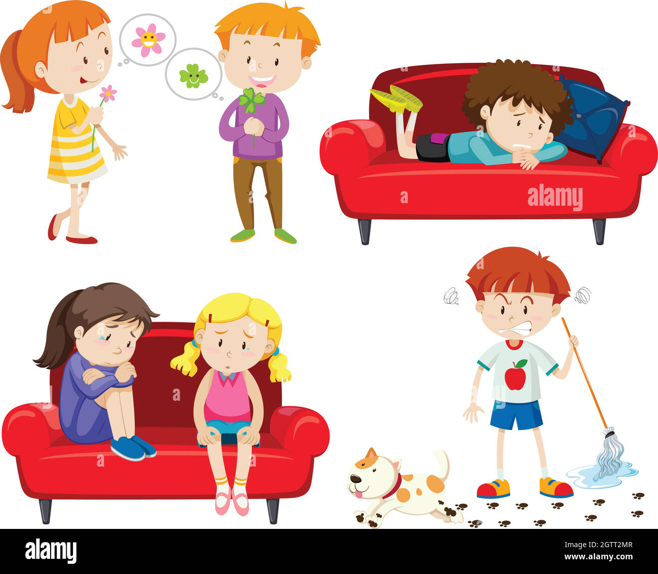 Emotional happy Stock Vector Images - Alamy