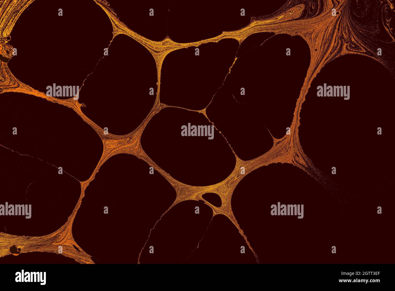 Illustration of a pattern with orange messy lines on a red background ...