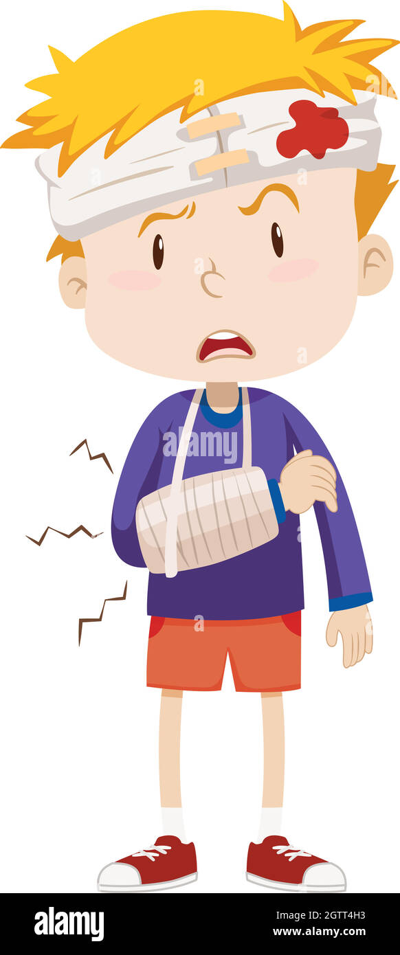 Head injury bandage Cut Out Stock Images & Pictures - Alamy