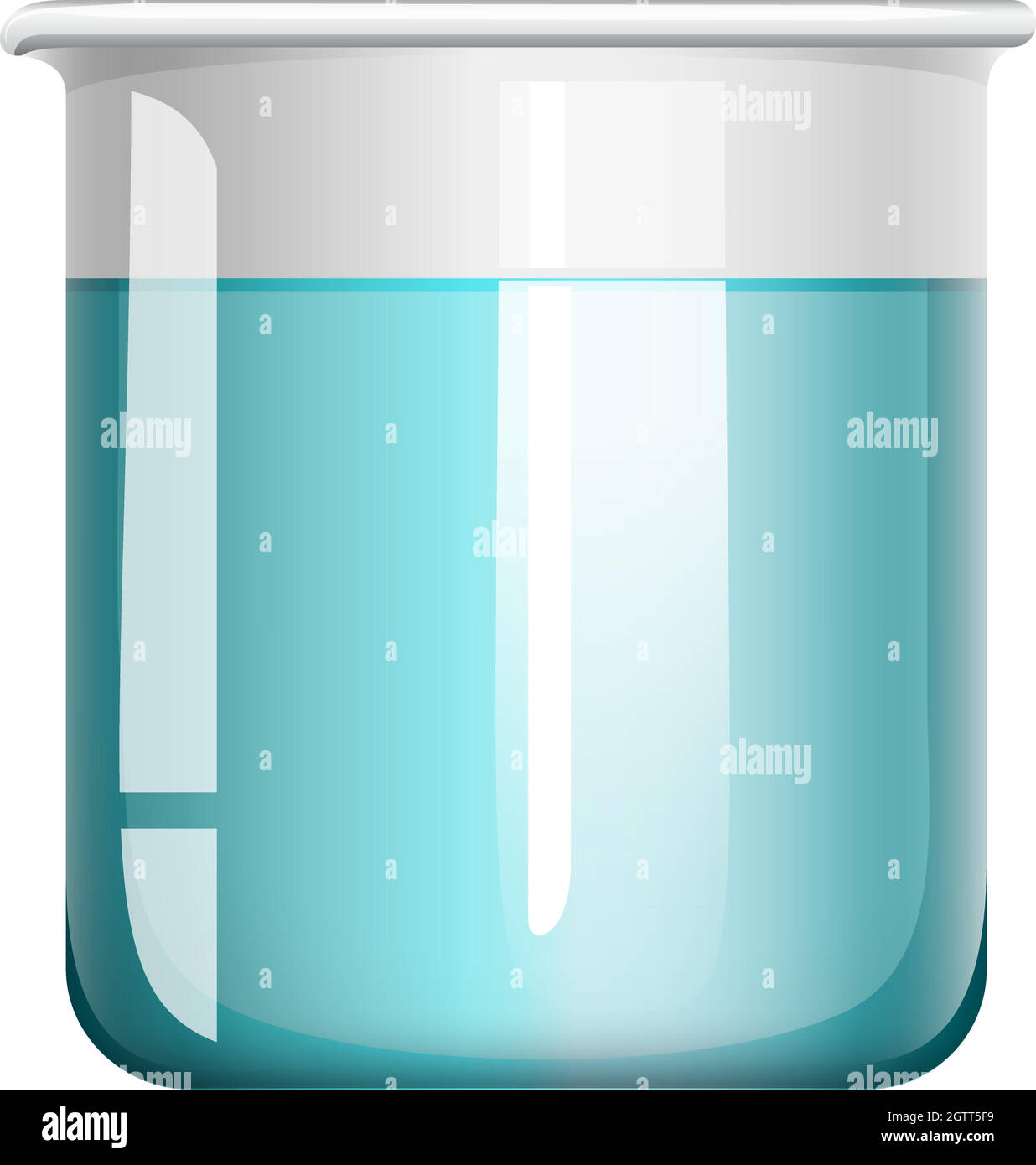 Chemical Mixture In Beaker Illustration High Resolution Stock ...
