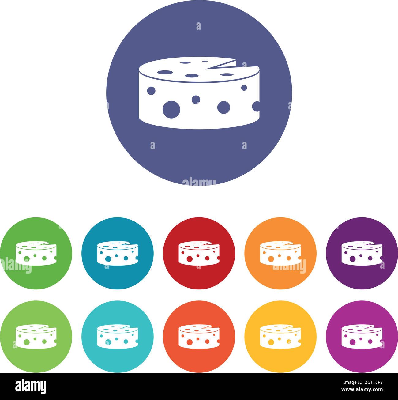 Cheese set icons Stock Vector Image & Art - Alamy