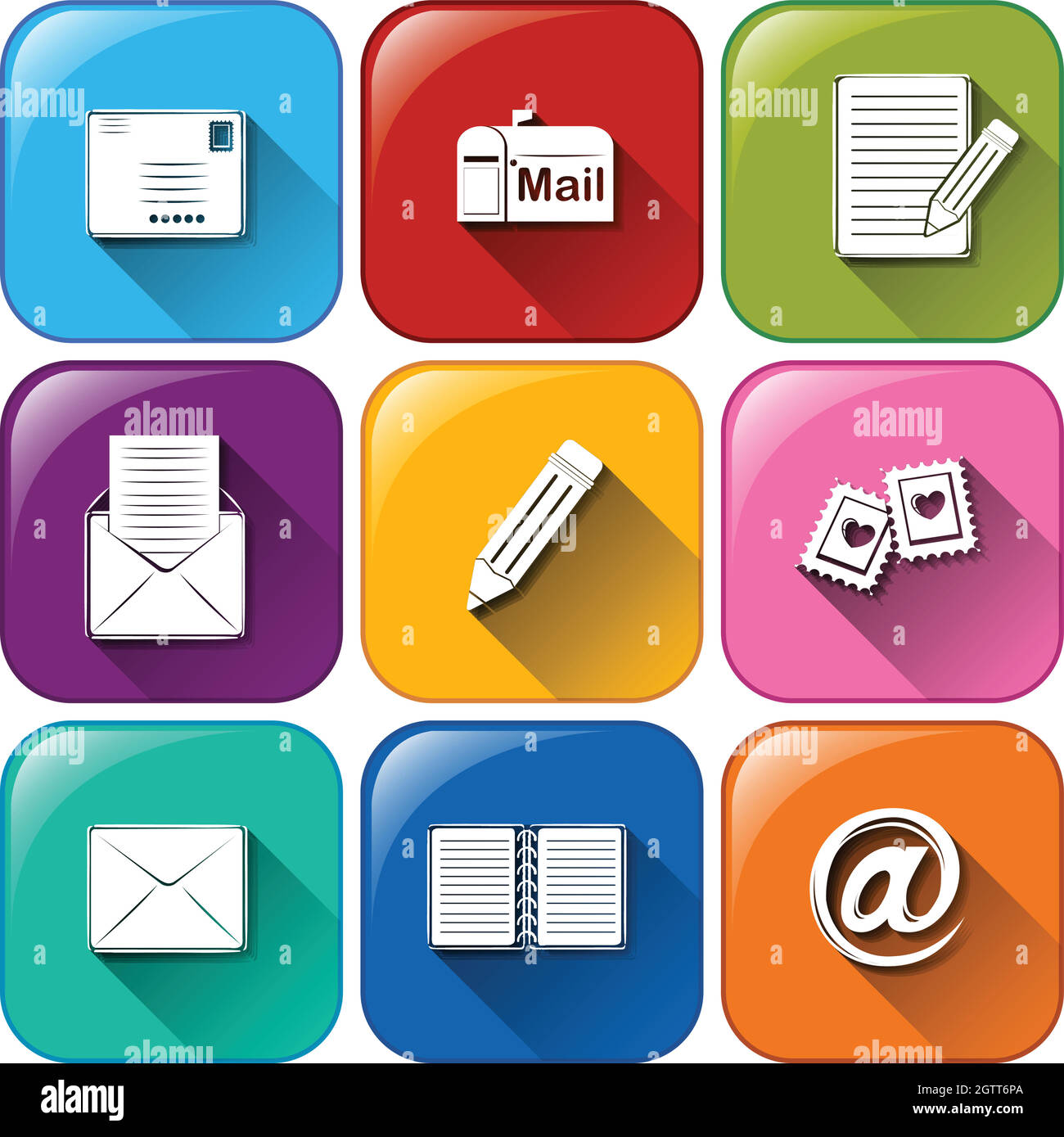 Mail pencil Stock Vector Images - Alamy