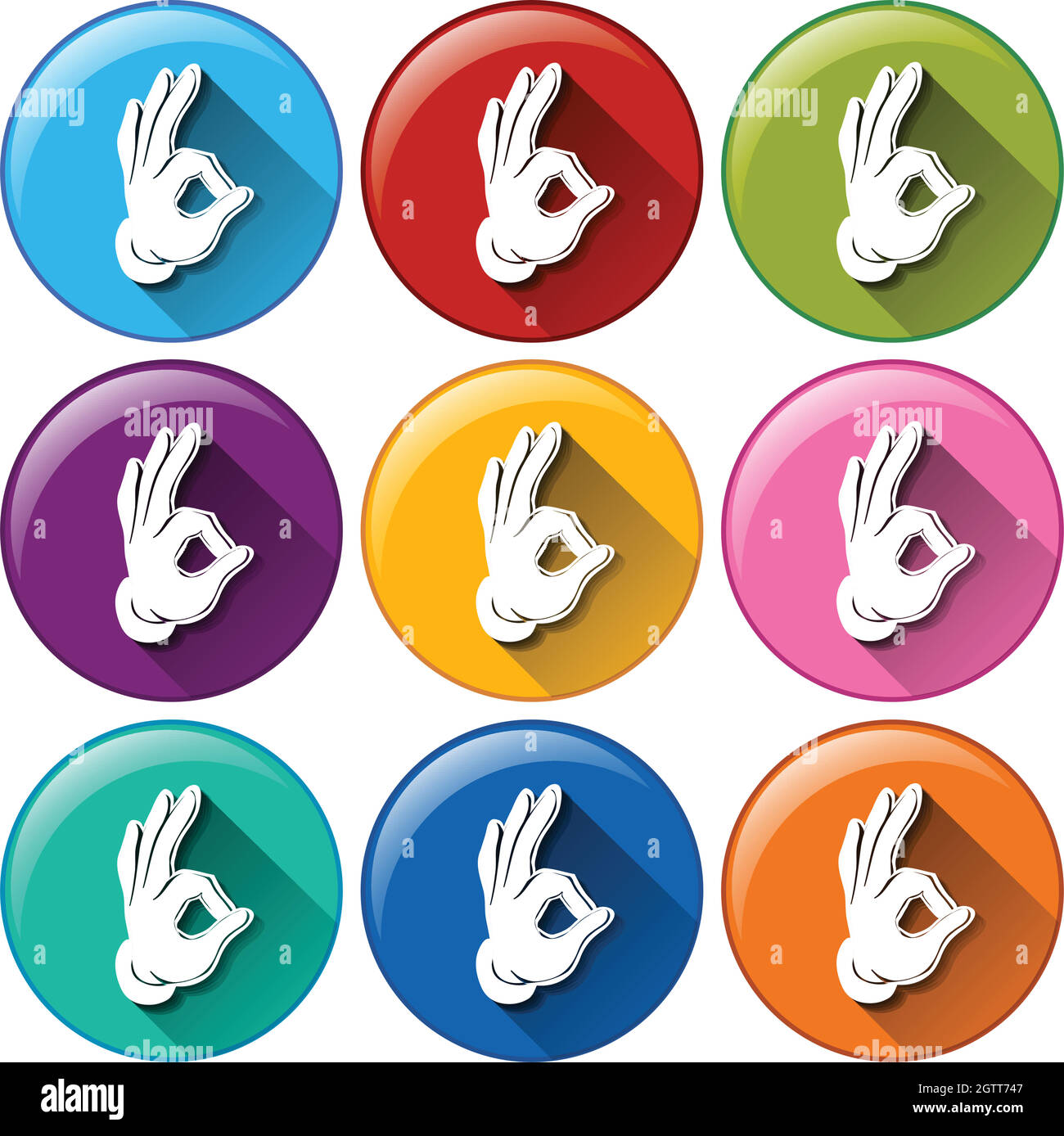 Hand symbols for communication Stock Vector Images - Alamy