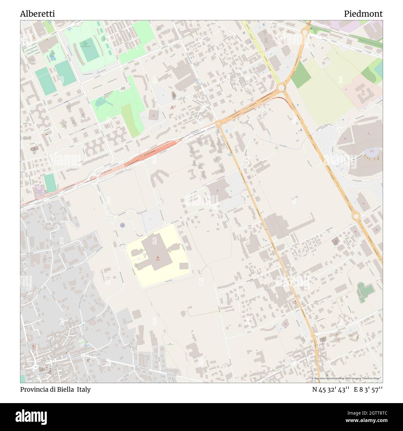 Map of biella hi-res stock photography and images - Alamy