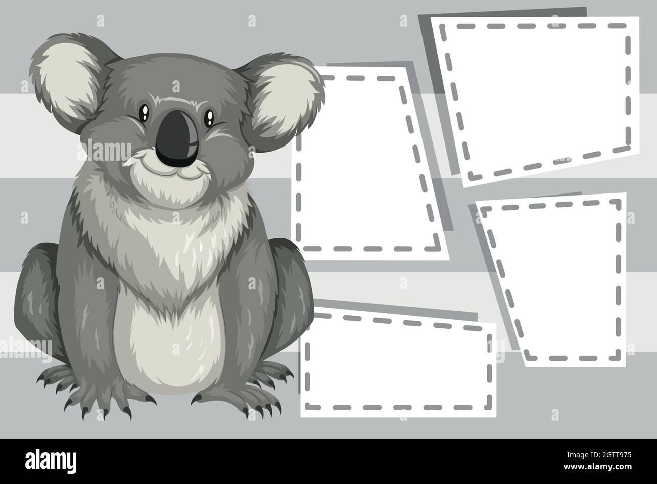 Koala texture Stock Vector Images - Alamy