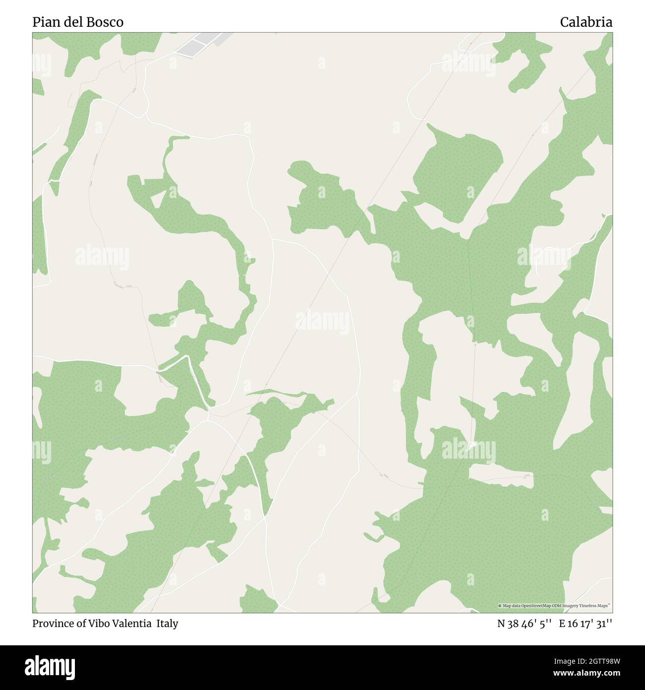 Pian del Bosco, Province of Vibo Valentia, Italy, Calabria, N 38 46' 5 ...