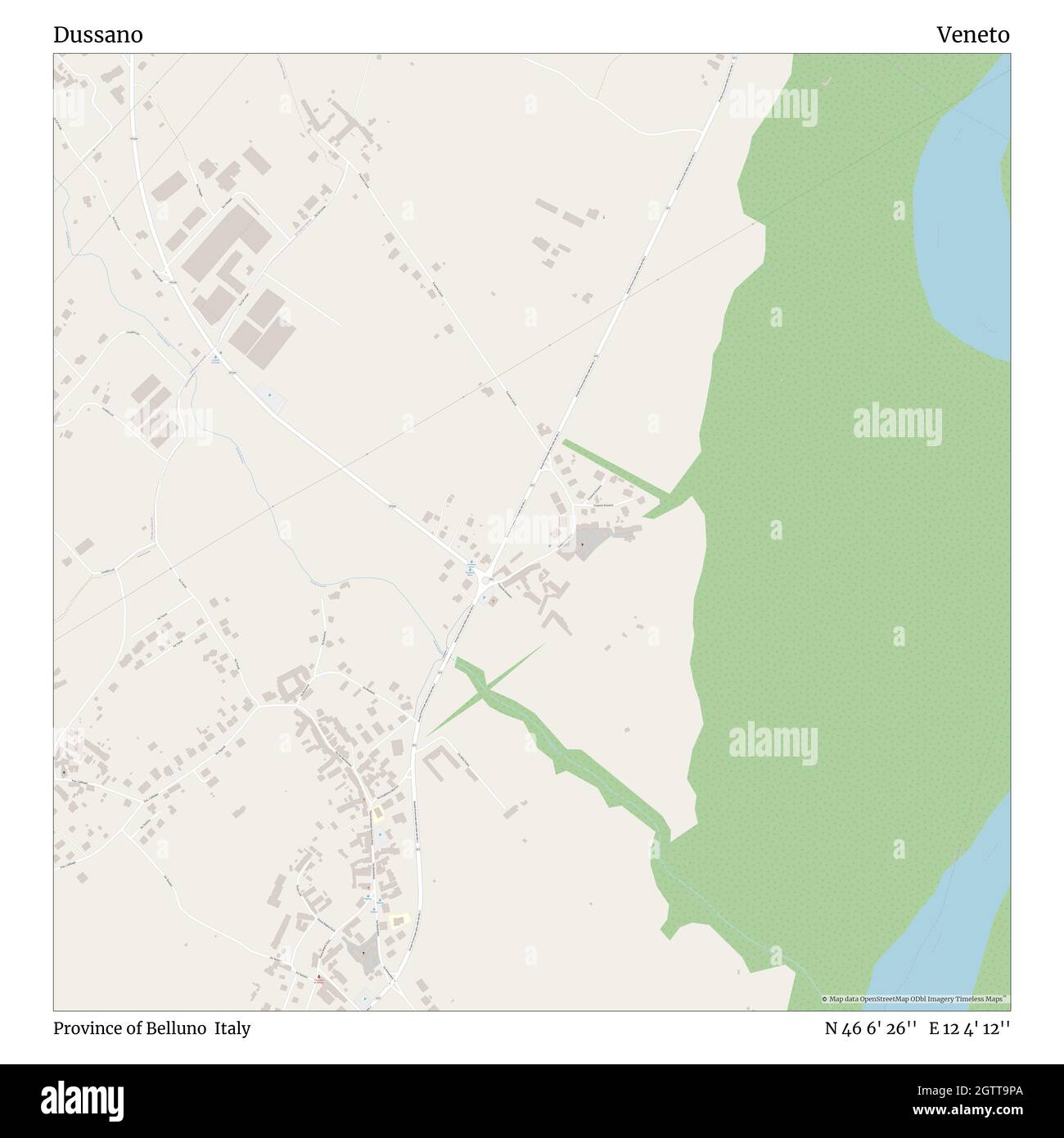 Dussano, Province of Belluno, Italy, Veneto, N 46 6' 26'', E 12 4' 12 ...