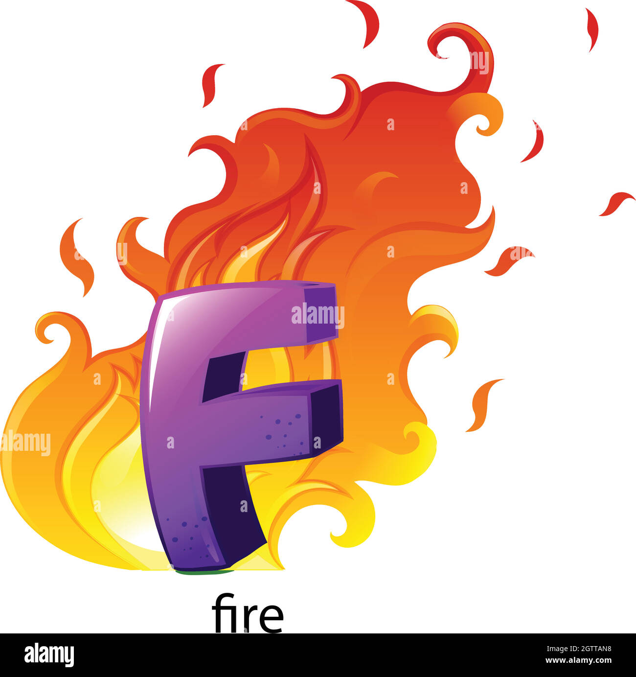 Fire alphabet Cut Out Stock Images & Pictures - Alamy