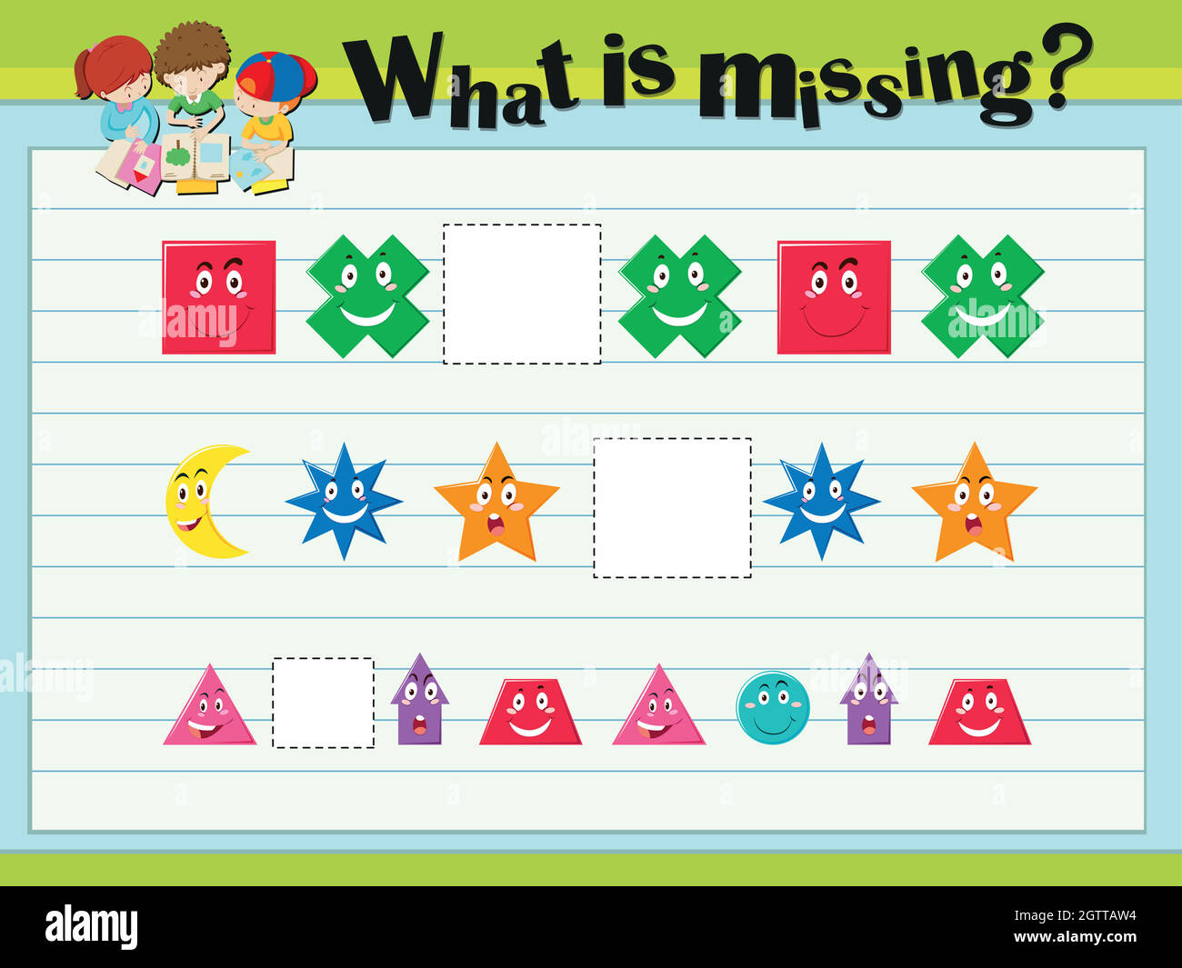 Game template for missing shapes Stock Vector Image & Art - Alamy