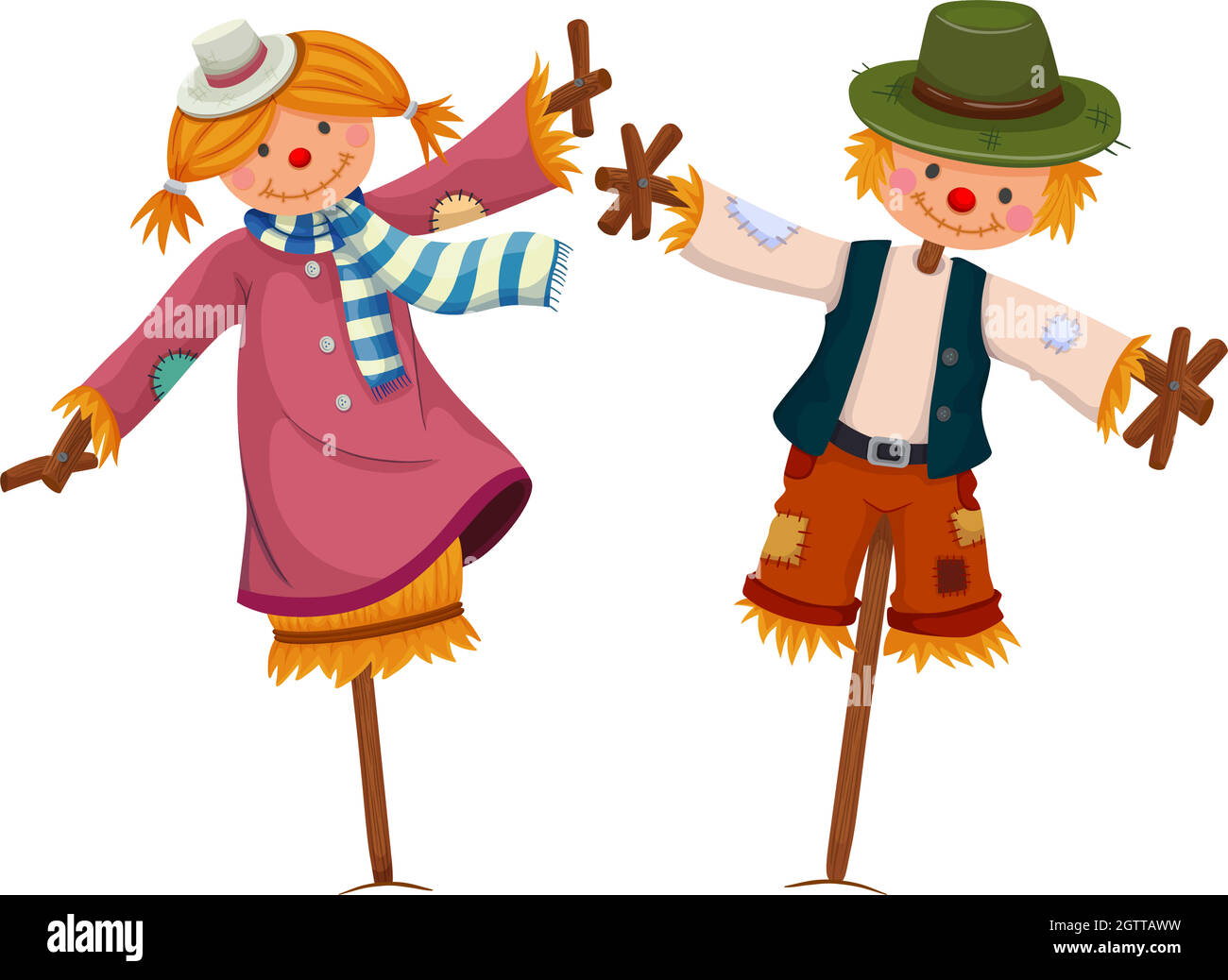 Two scarecrows hi-res stock photography and images - Alamy