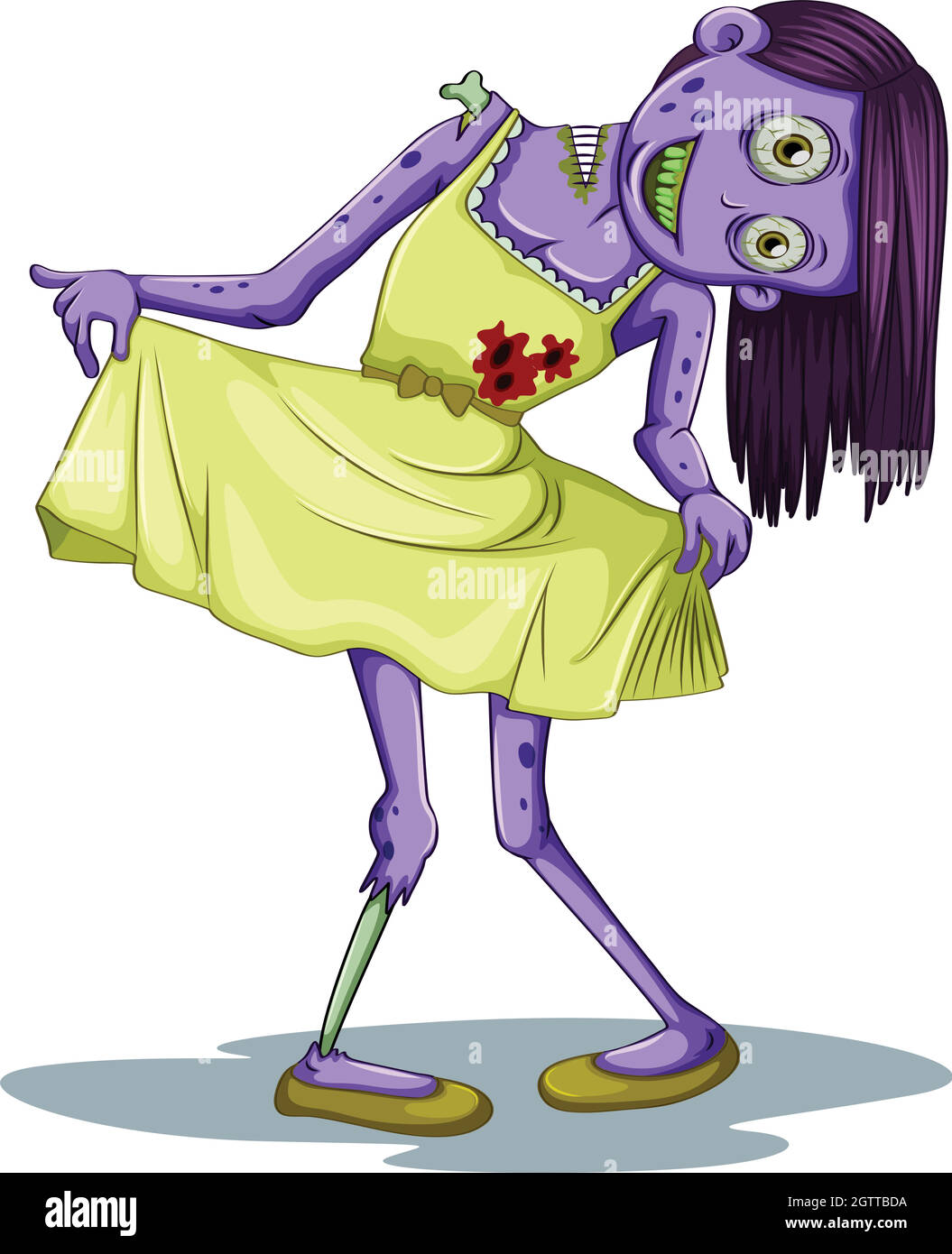 Female zombie Stock Vector Images - Alamy