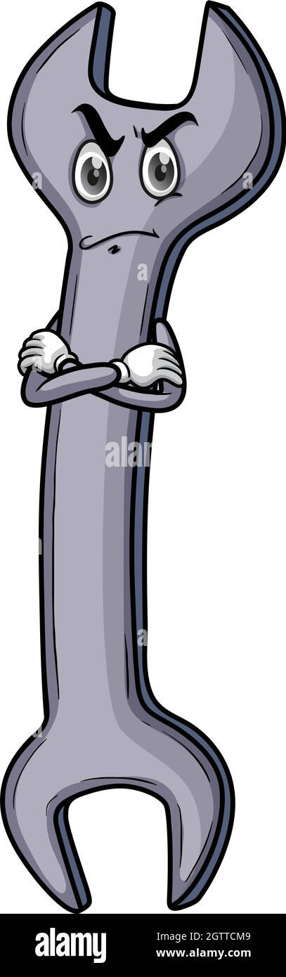 Cartoon adjustable spanner Stock Vector Images - Alamy