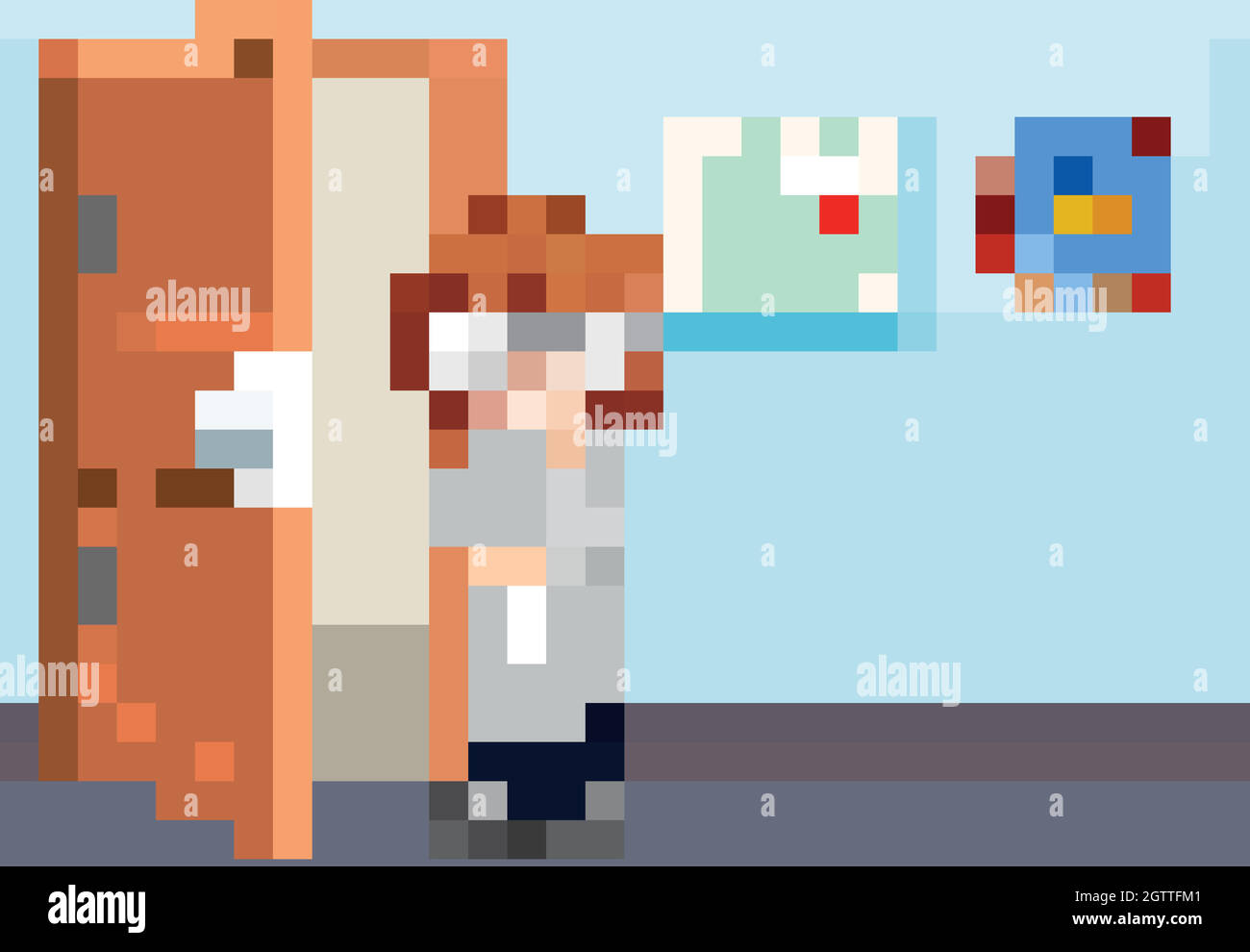 Standing student Stock Vector Images - Alamy