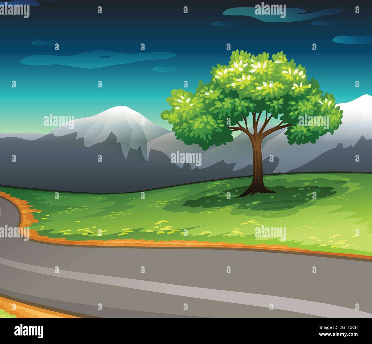 Picture postcard view Stock Vector Images - Alamy