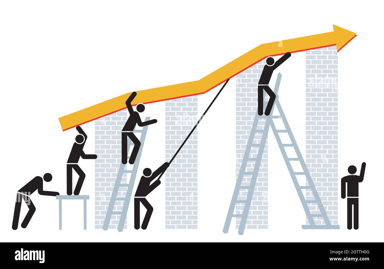 Balance on the upswing growth Stock Vector Image & Art - Alamy
