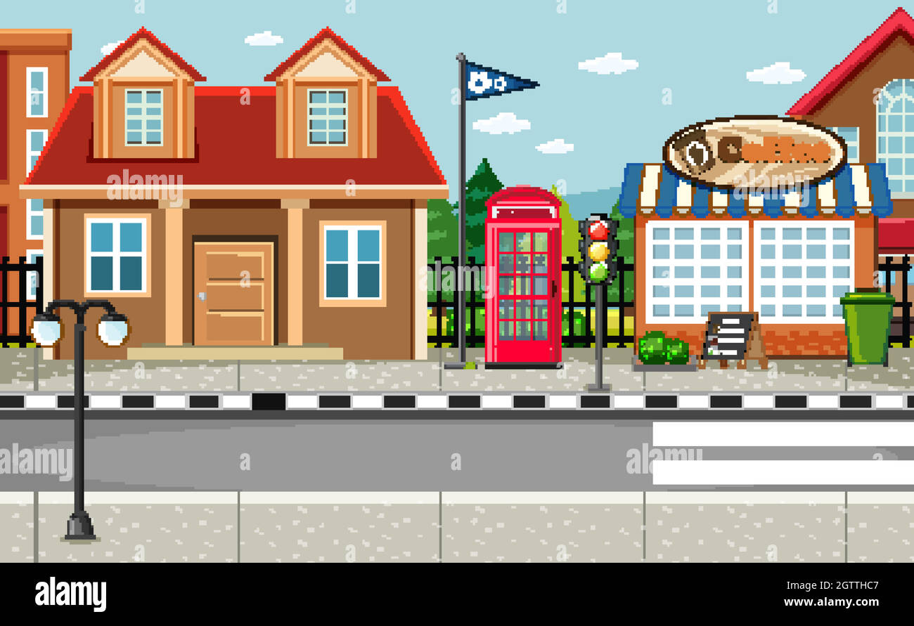 Store scene Stock Vector Images - Alamy