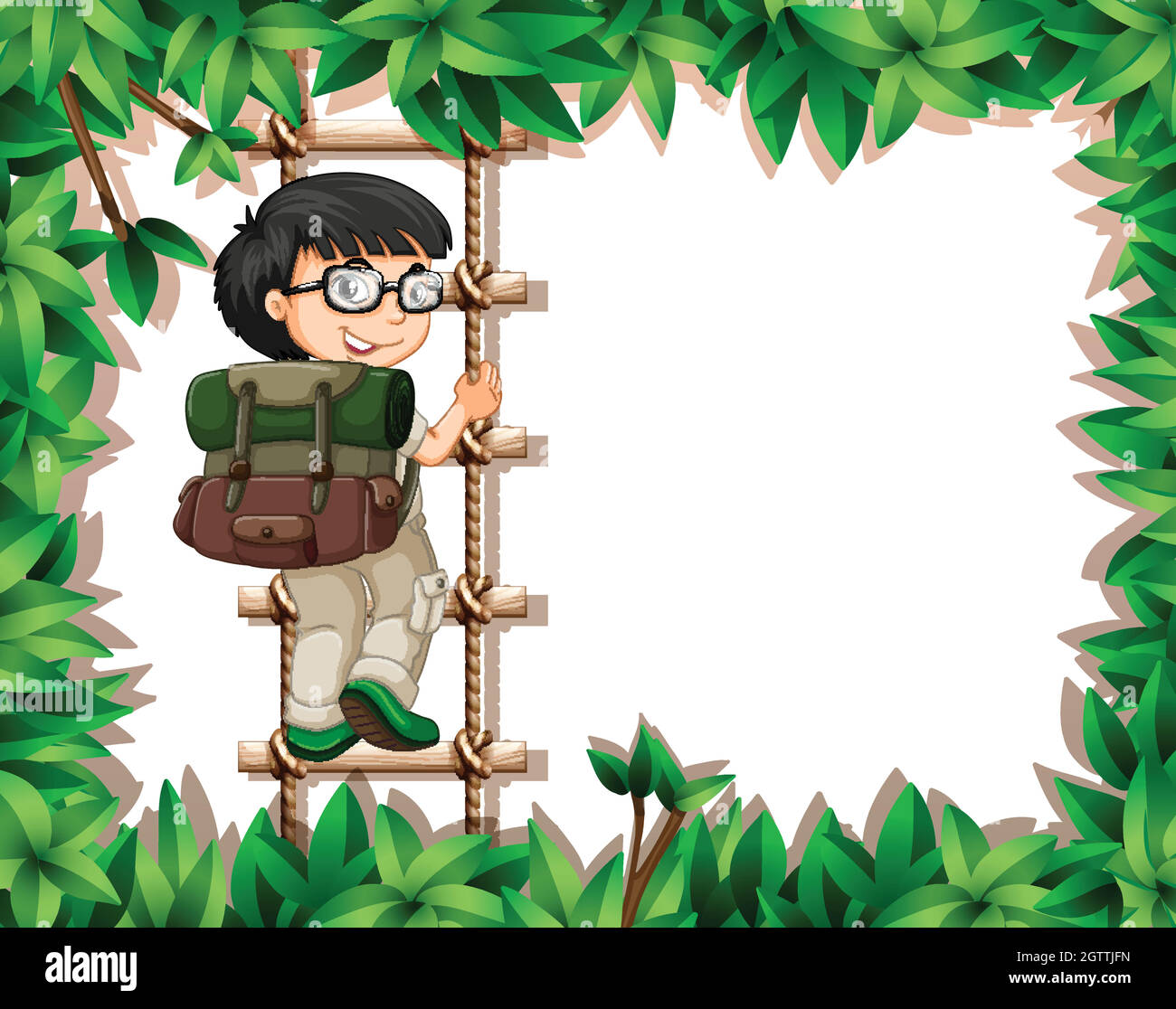 A boy scout on nature frame Stock Vector Image & Art - Alamy