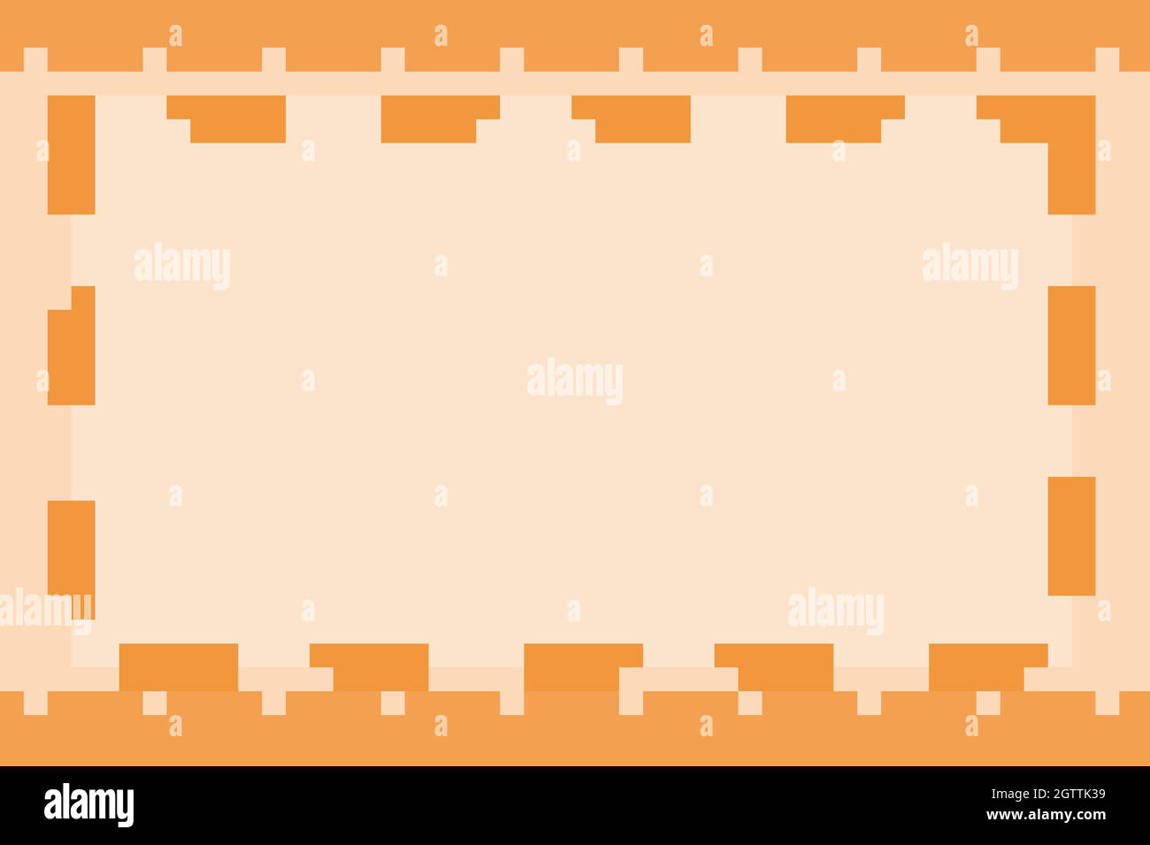 Orange background with dash line frame Stock Vector Image & Art - Alamy