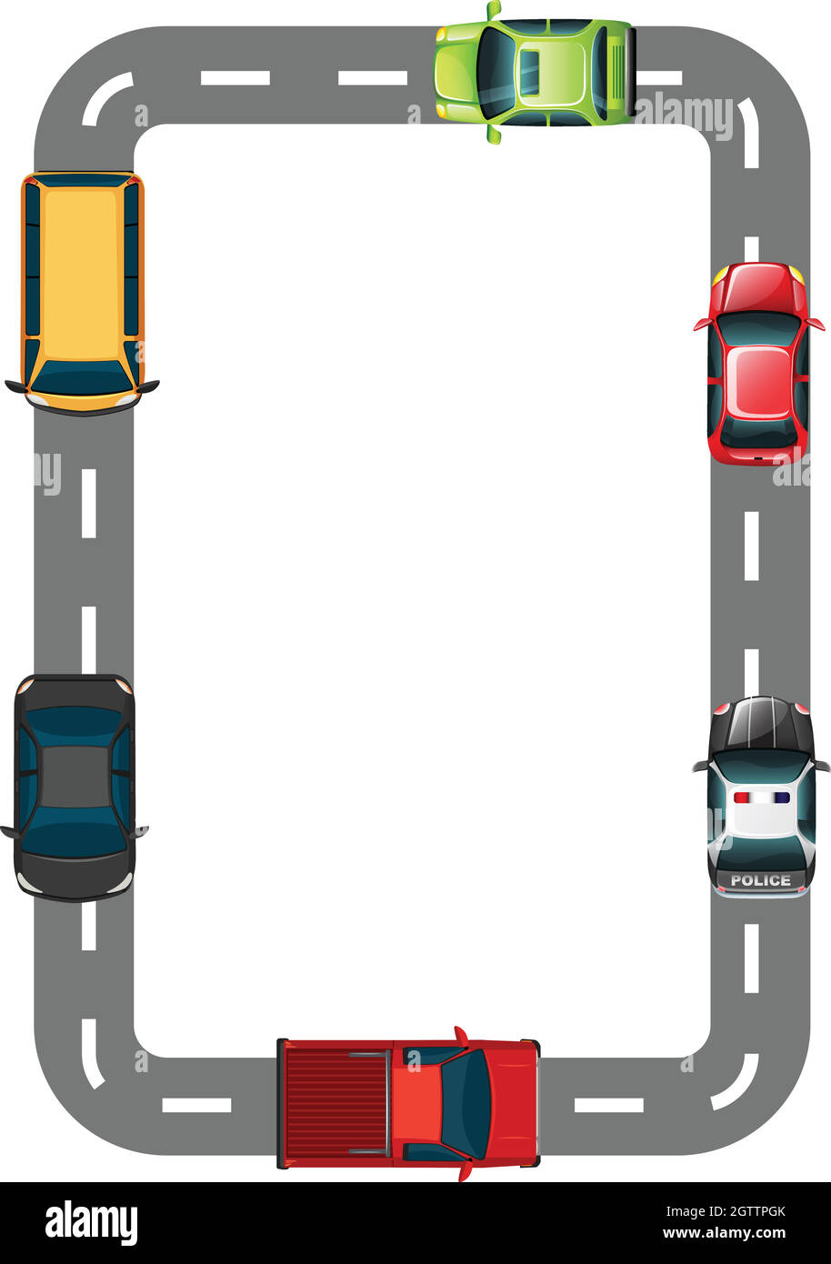 Border with road and cars Stock Vector Image & Art - Alamy