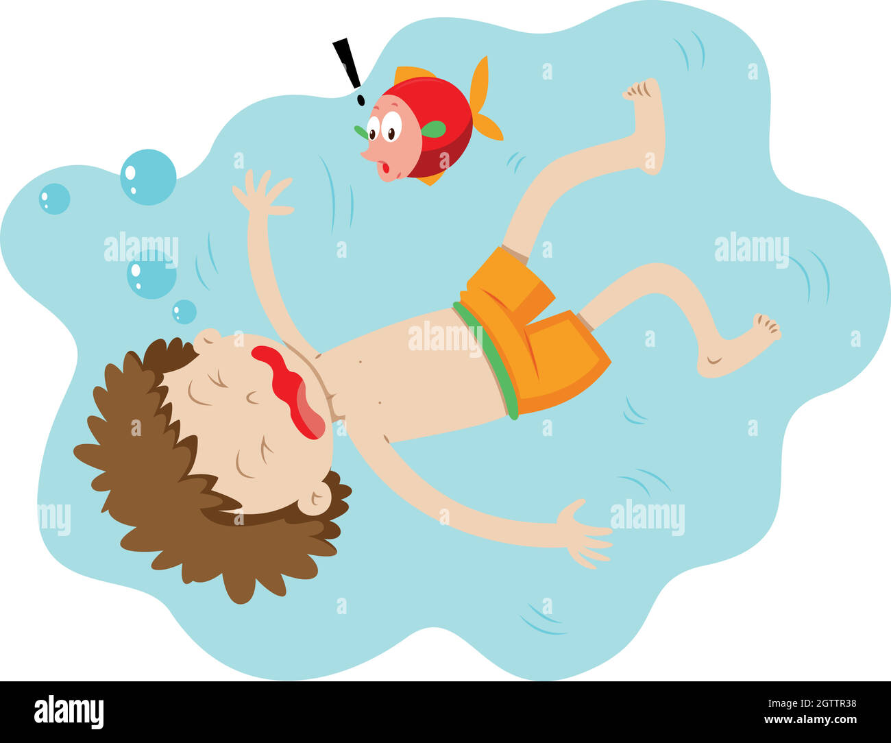 Drowning child Stock Vector Images - Alamy