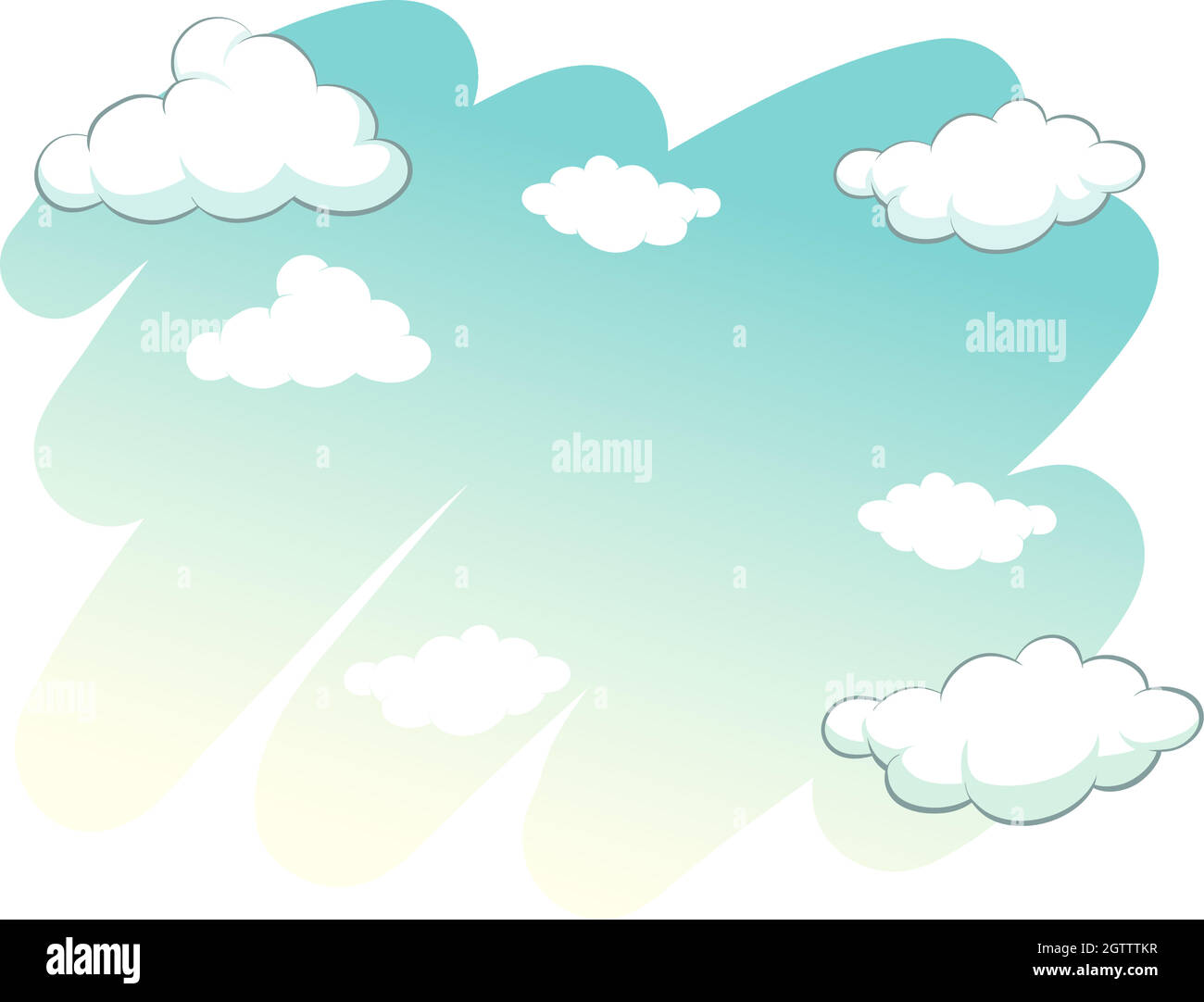 Sky clouds scenery Stock Vector Images - Alamy