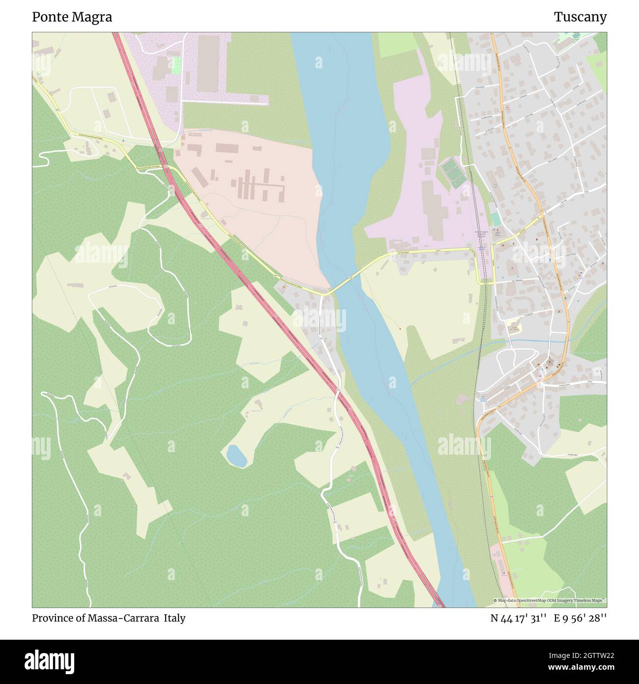 Ponte Magra, Province of Massa-Carrara, Italy, Tuscany, N 44 17' 31 ...