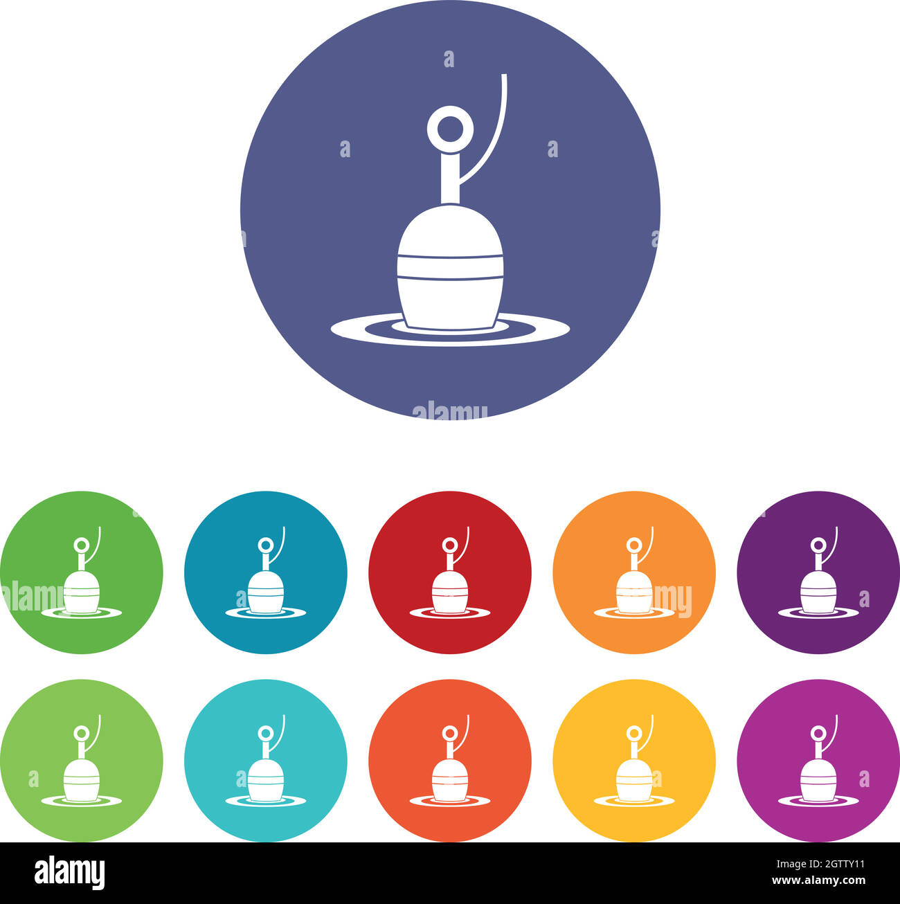 Floating bobber set icons Stock Vector Image & Art - Alamy