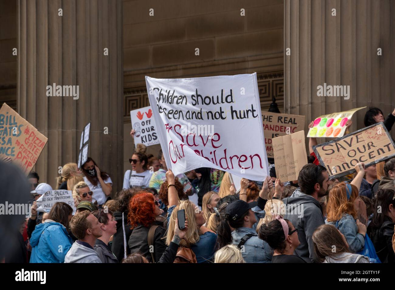 Protest @St Georges Hall Stock Photo - Alamy